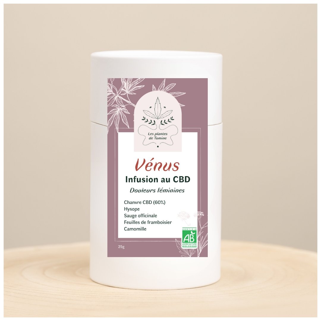 Vénus Infusion CBD douleurs - Les plantes de Tomine
